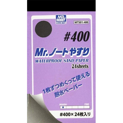 MRH-MT-501 Mr.Hobby P400 Sandpaper Booklet 24 Sheets – TSMC Shop
